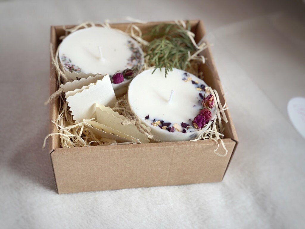 Natural and Organic Gift Set of 2 Two Soy Candle Eco Gifts - Etsy