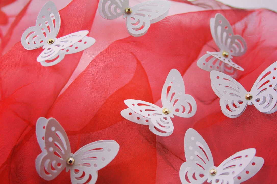 White Butterflies/ Paper Butterflies/ Butterflies DIE CUT/ Paper ...