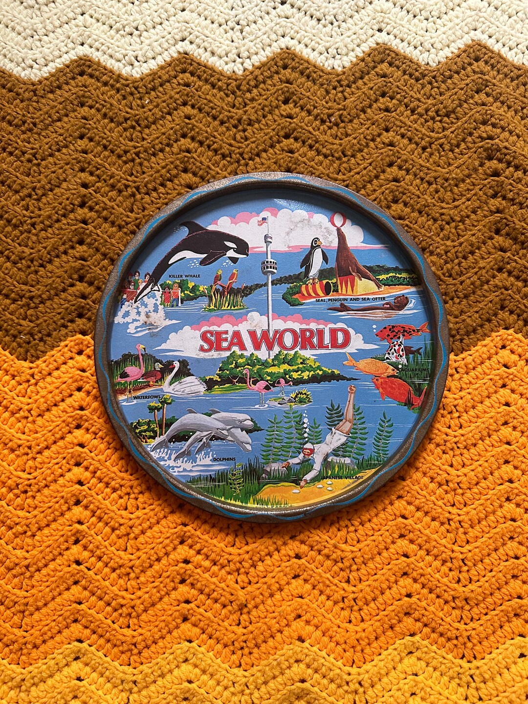 Vintage Seaworld Collectible Plate - Etsy