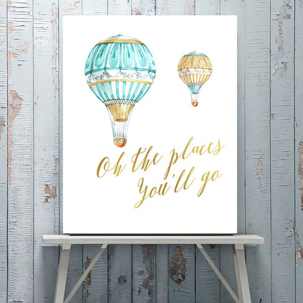 Oh the Places You'll Go Wall Art - Etsy