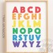 Alphabet Printable Rainbow Nursery Print Rainbow Printable - Etsy