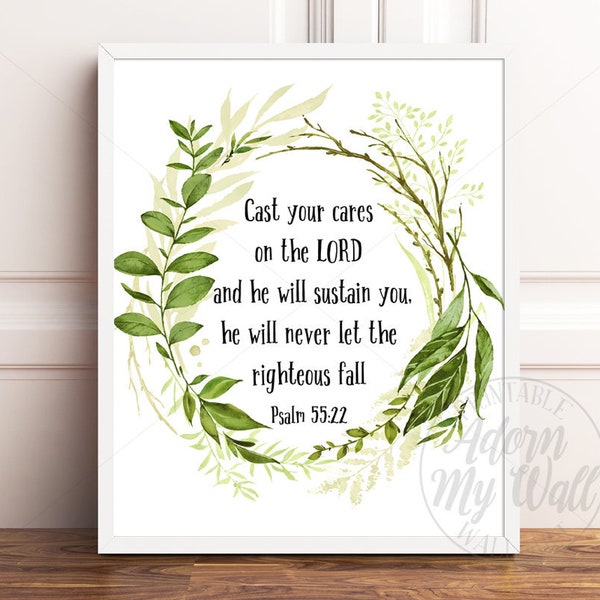 Psalm 55 22 - Etsy