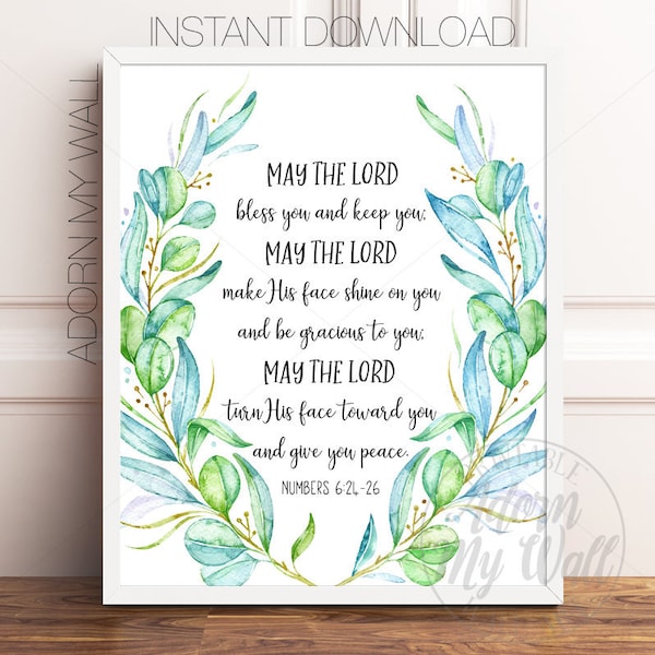 Lord Bless You and Keep You - Etsy