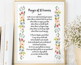 Lord Make Me an Instrument of Your Peace St Francis of Assisi Prayer ...