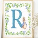 Peter Rabbit Print Peter Rabbit Letters Nursery Monogram | Etsy