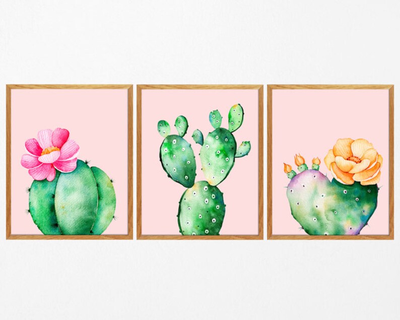 Cacti Prints Cactus Prints Cacti Wall Art Cactus Wall Art - Etsy