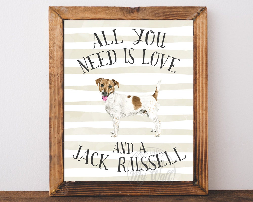 Jack Russell Print Dog Print Jack Russell Terrier Wall Art - Etsy UK