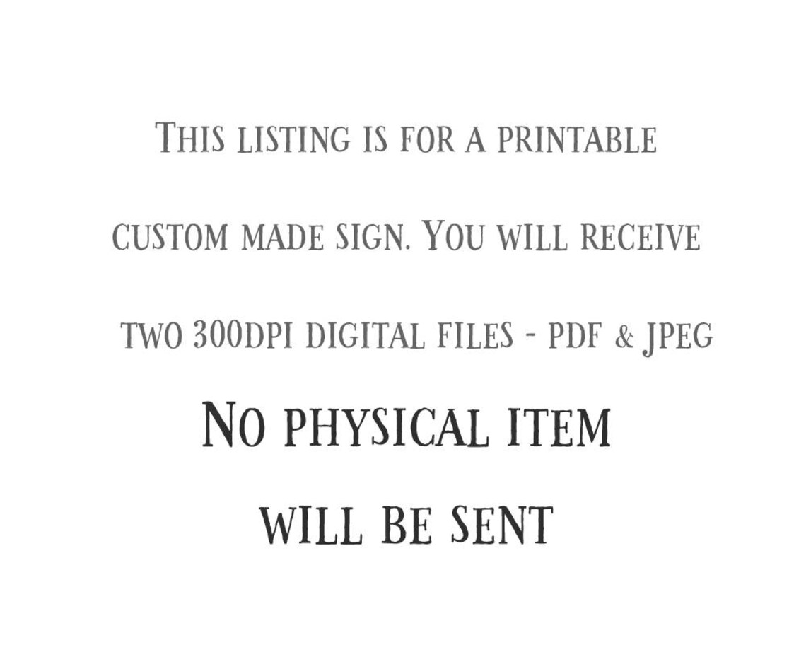 Customized Personalized Custom Order Name Sign Print Art | Etsy