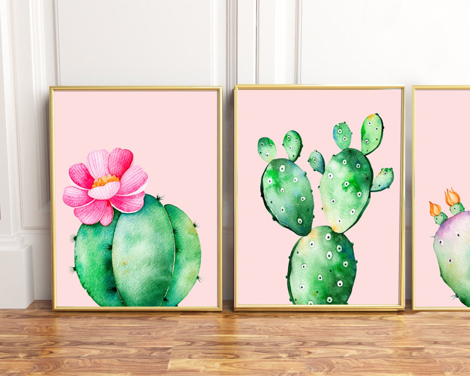Cacti prints Cactus Prints Cacti Wall Art Cactus Wall Art | Etsy