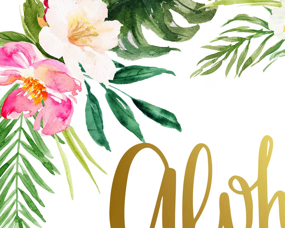 Aloha Beaches Printable Wall Art Aloha Beaches Print Summer - Etsy