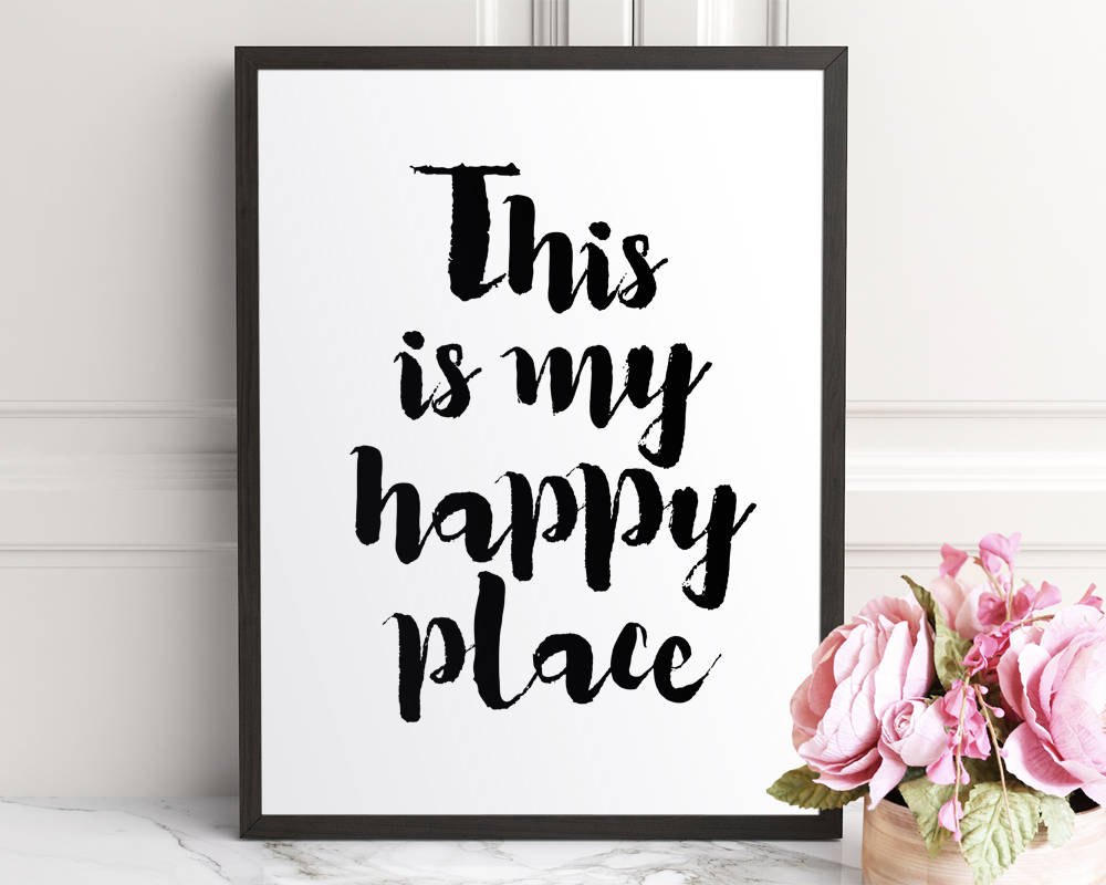 This Is My Happy Place Happy Place Sign Printable Happy | Etsy