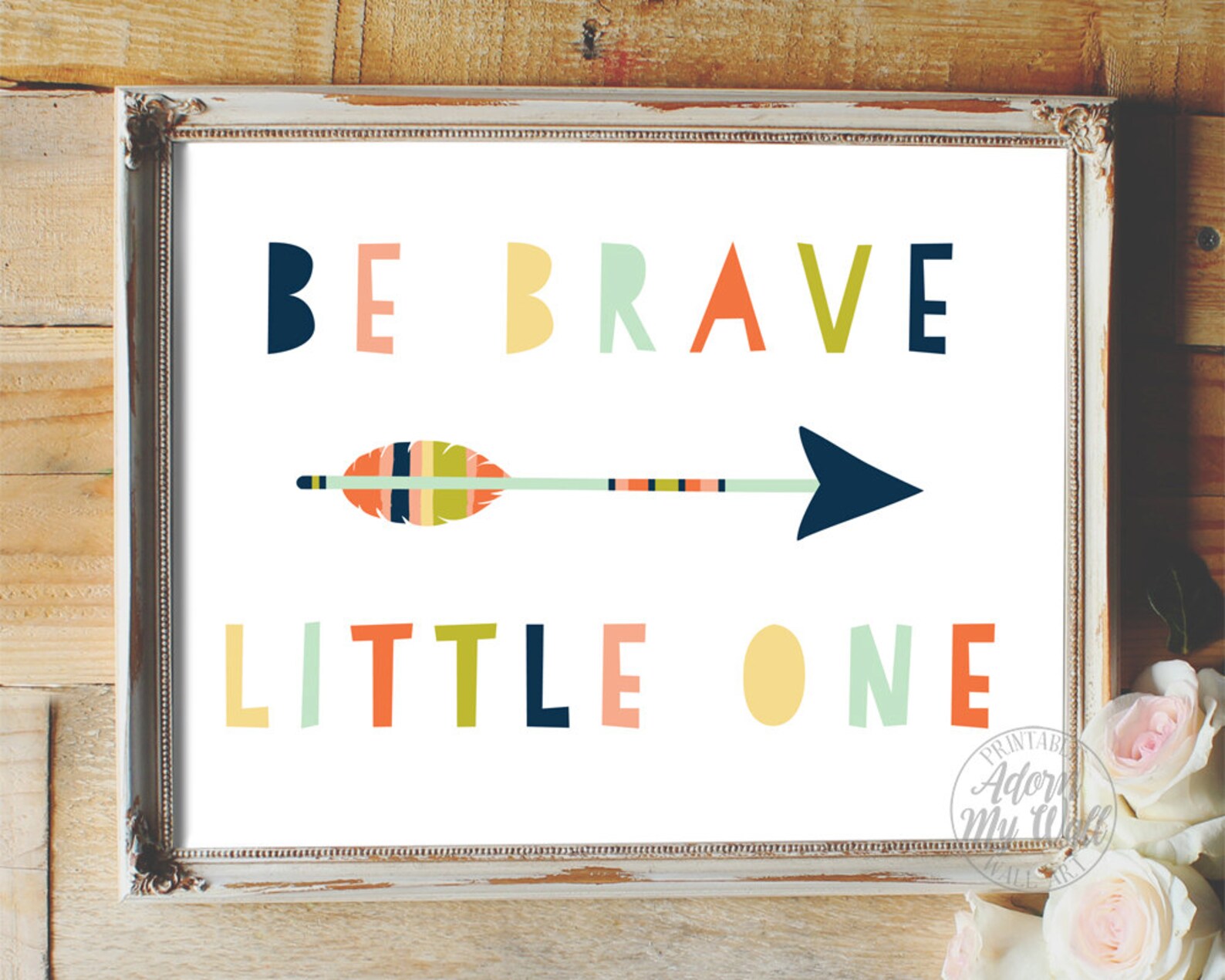 Be Brave Little One Nursery Print Decor Wall Art - Etsy