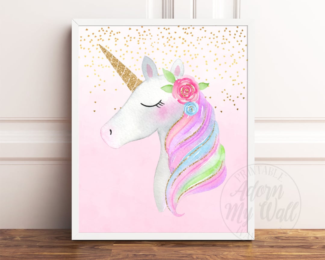 Unicorn Printable Unicorn Wall Art Unicorn Poster Unicorn - Etsy