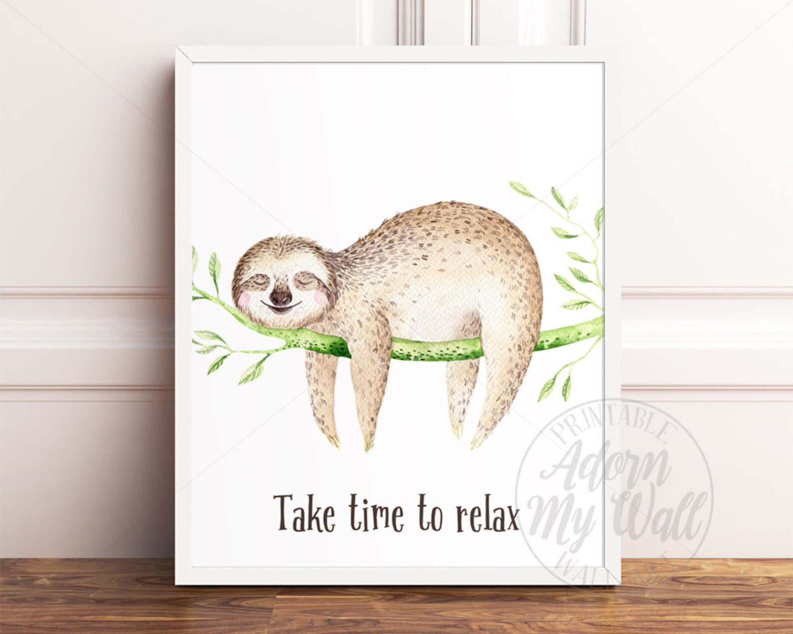 Sloth Prints Sloth Wall Art Sloth Printable Sloth Gift - Etsy UK
