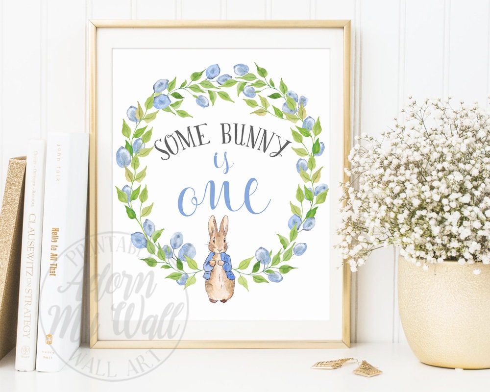 Some Bunny is Turning One First Birthday Poster First - Etsy UK