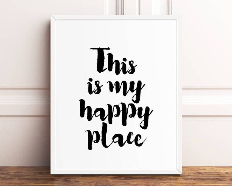 This Is My Happy Place Happy Place Sign Printable Happy | Etsy