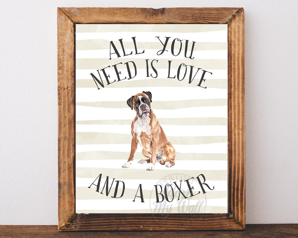Boxer Dog I Love You
