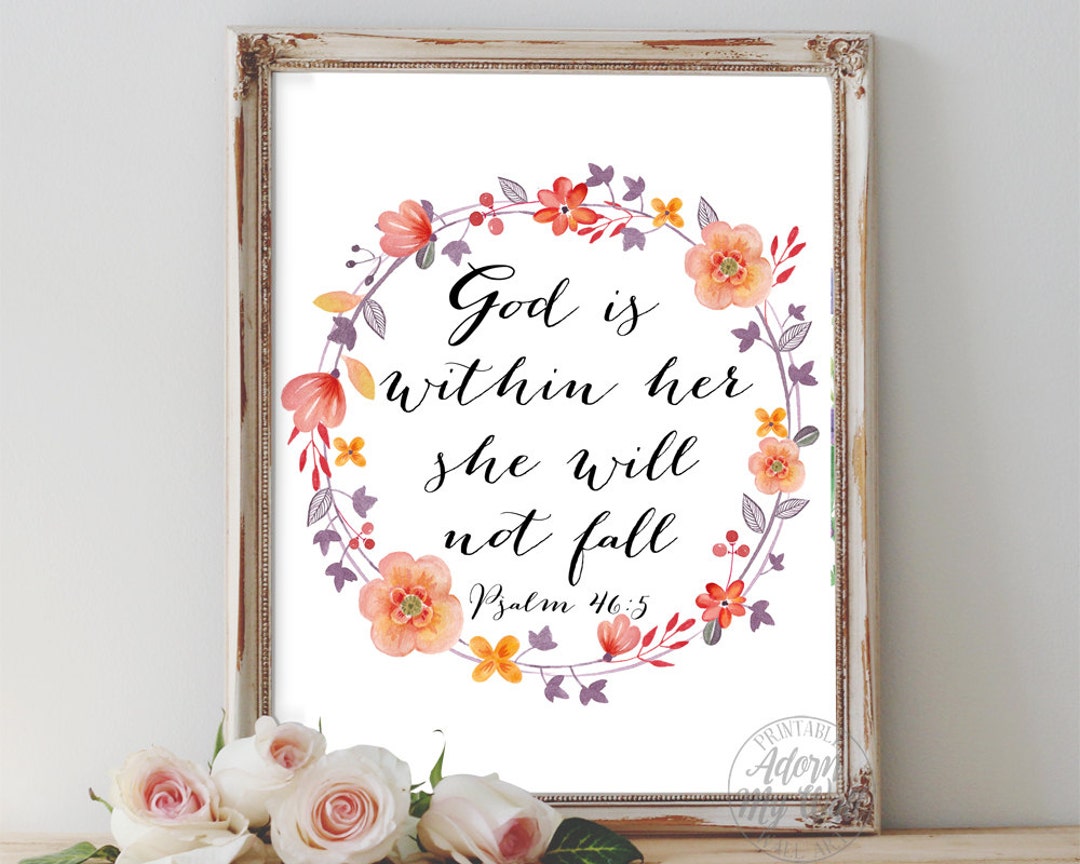 God is Within Her, She Will Not Fall, Psalm 46 5, She Will Not Fail ...