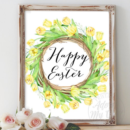 Easter Printable Instant Download Happy Easter Prints - Etsy UK