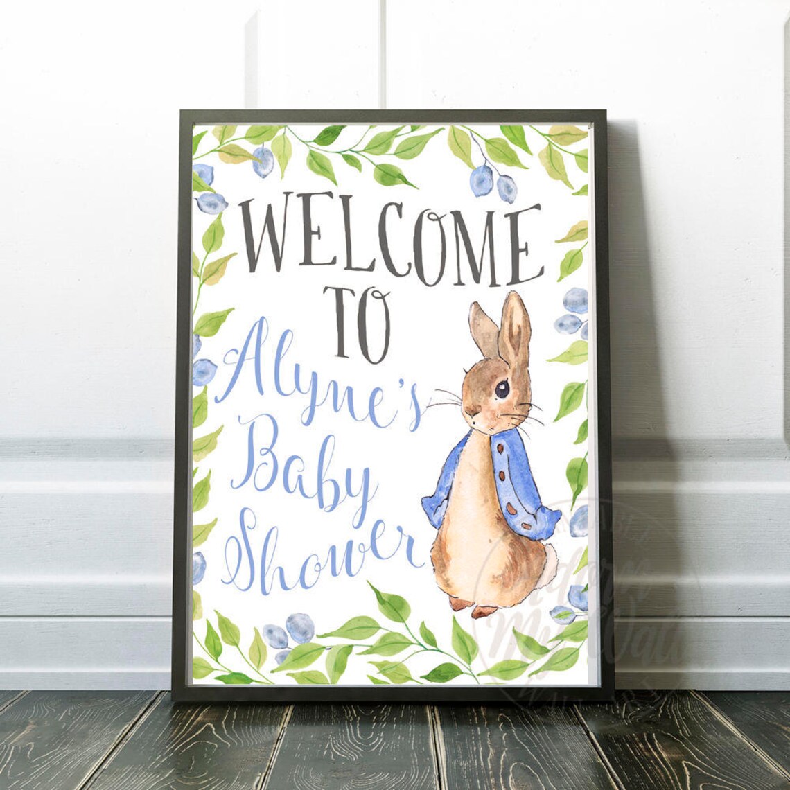 Peter Rabbit Baby Shower Customized Baby Shower Sign Baby - Etsy UK