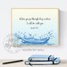 Christian Wall Art Set, Ocean Prints, Nautical Wall Decor, Scripture ...