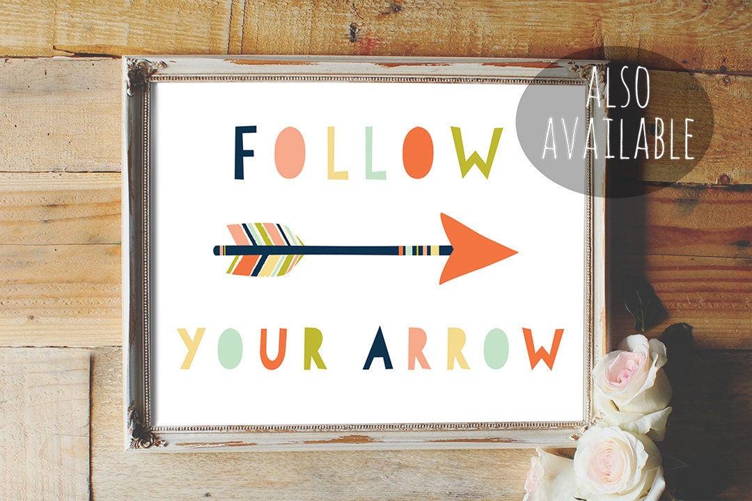 Arrow Nursery Print Arrow Print Arrows Arrow Printable - Etsy