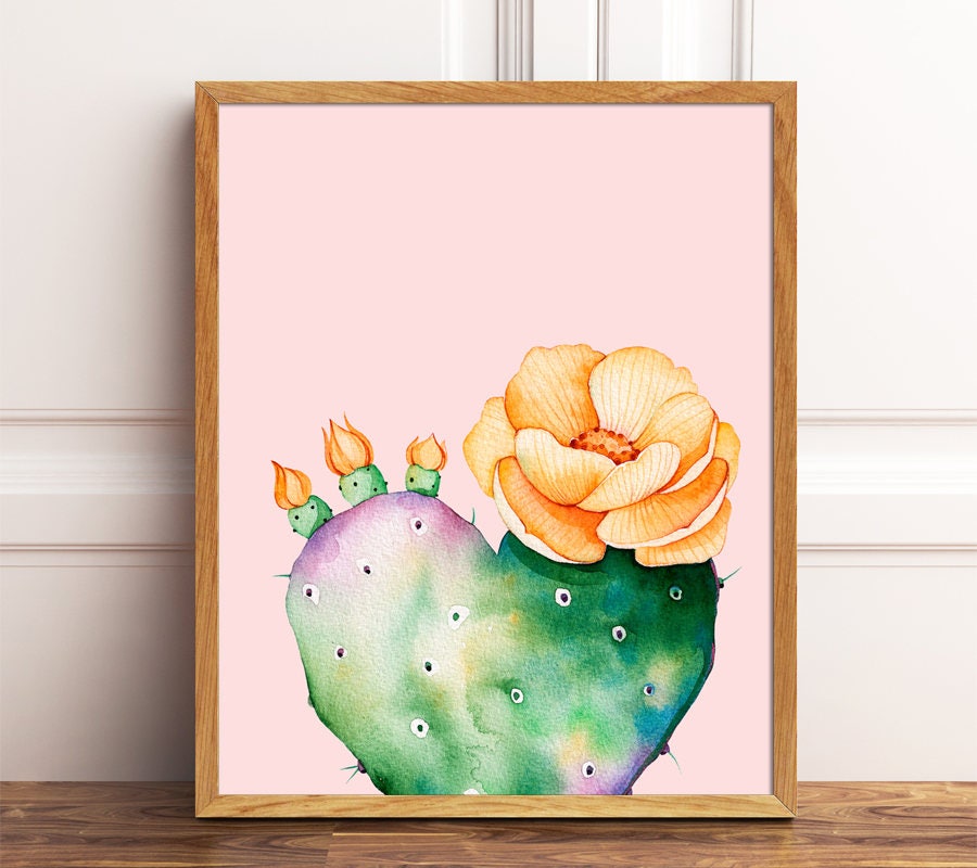Cacti prints Cactus Prints Cacti Wall Art Cactus Wall Art | Etsy