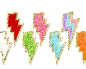 Lightning Bolt Velcro Patch - Etsy