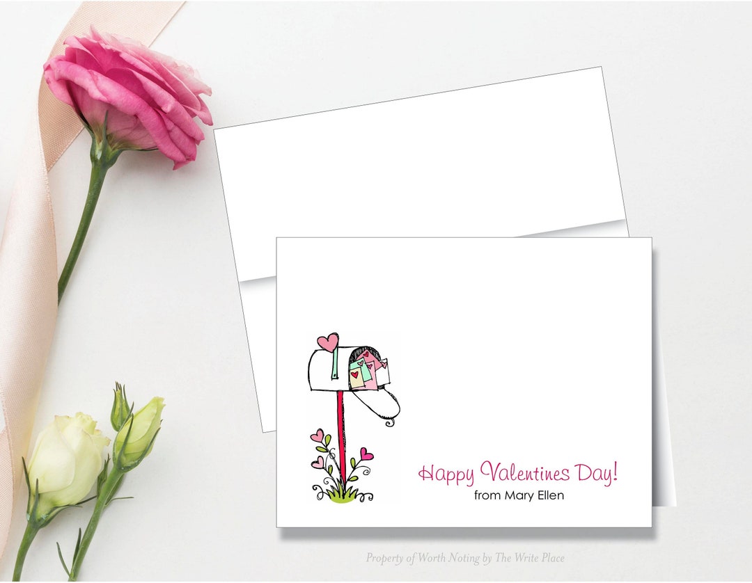 Valentine Note Cards - Valentine Letter Mailbox - Valentine ...
