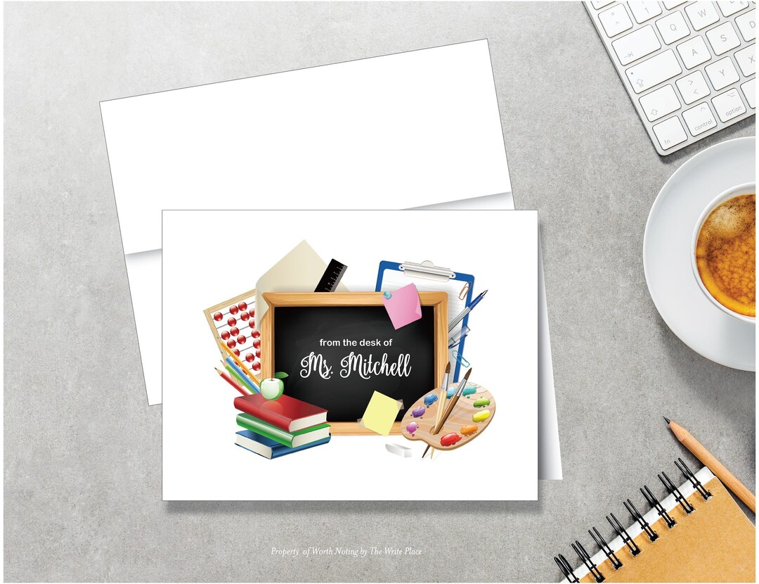 Teacher Note Cards, Stationery for Teachers, Stationary for Teachers ...