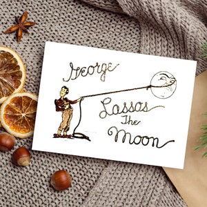 It's A Wonderful Life Christmas George Lassos Moon Print, George Bailey ...