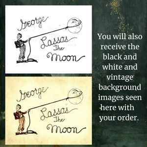 It's A Wonderful Life Christmas George Lassos Moon Print, George Bailey ...