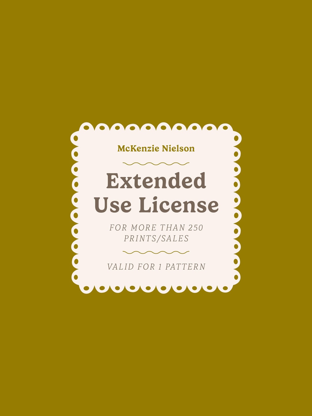 Extended Use License for One Seamless Pattern - Etsy