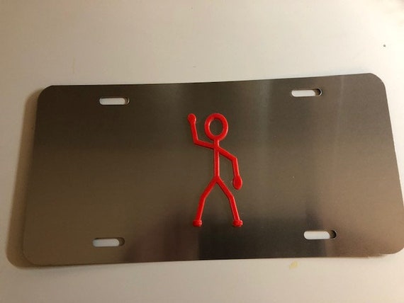 Stick Figure Waving Hello in 3D Version Unique License | Etsy
