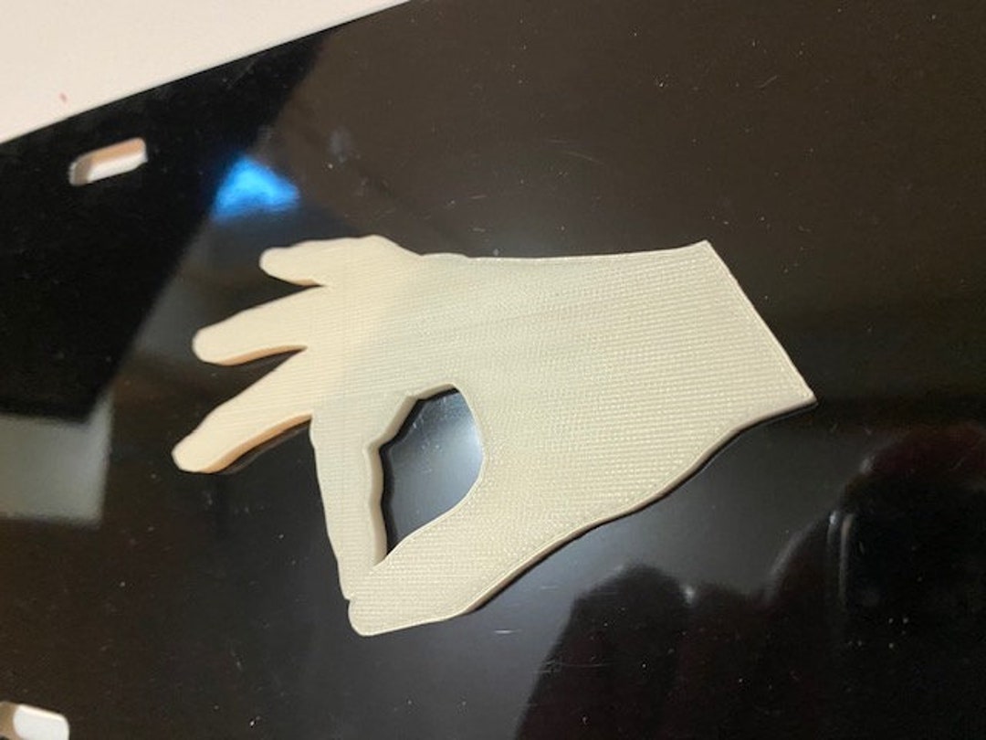 Circle Game Fingers Hands in 3D Version - Unique - License Plate INSERT ...