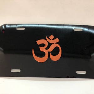 Yoga " Om " Namaster in 3D Version - Unique - License Plate INSERT ...
