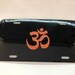 Yoga " Om " Namaster in 3D Version - Unique - License Plate INSERT ...