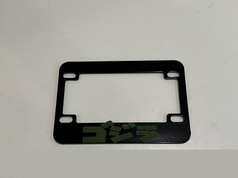 Super Hero Japanese Lizard Kanji in 3d Black With Army Green Motorcycle ...