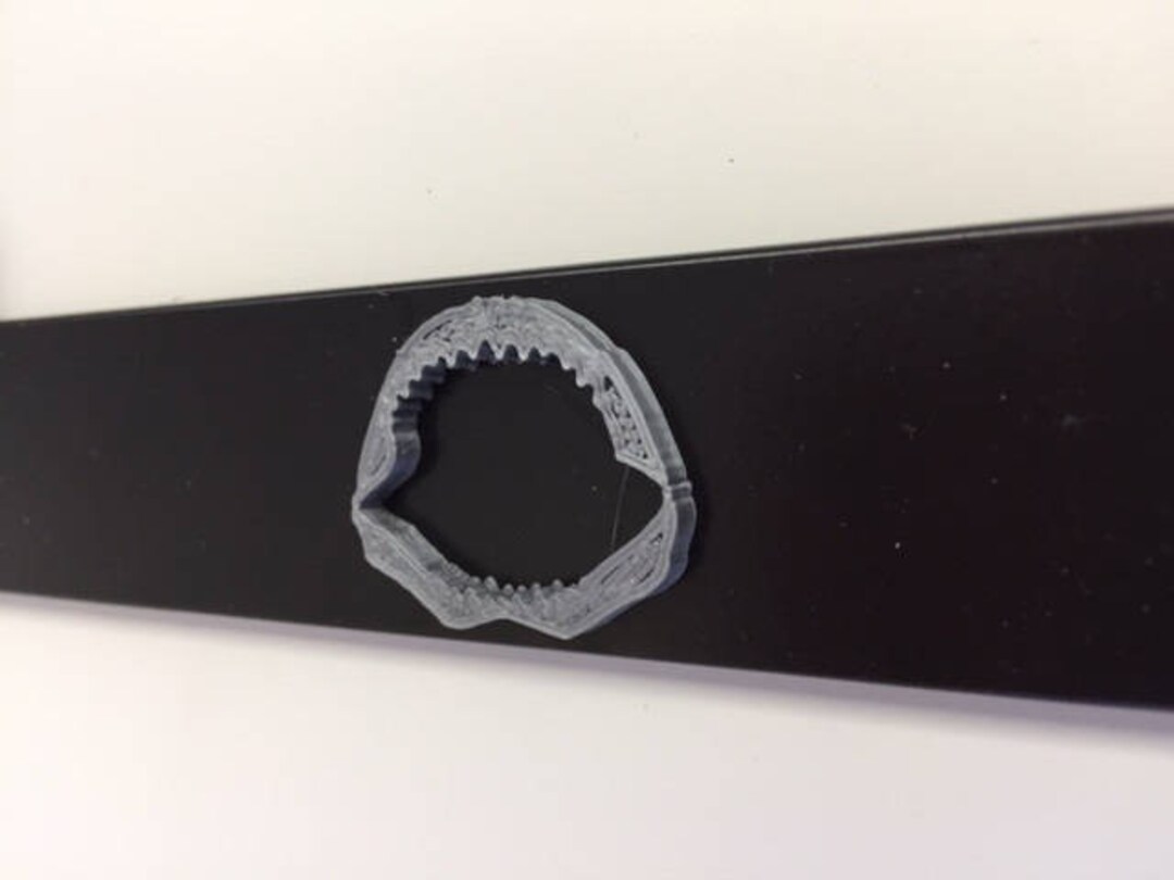 Jaws Shark Teeth in 3D - Black With Grey Automotive License Plate Frame ...