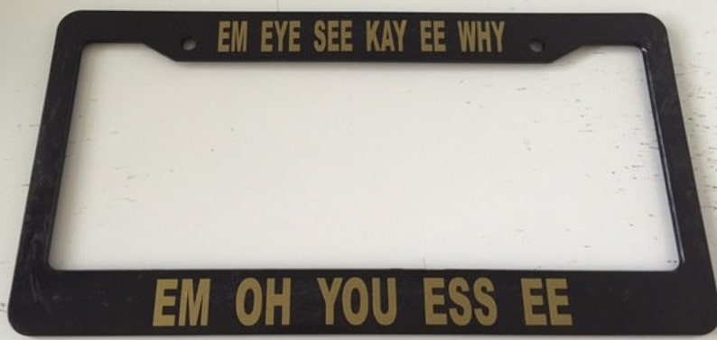 Mickey SPELLED OUT- Em Eye See Kay Ee Why Em Oh You Ess Ee -black With ...
