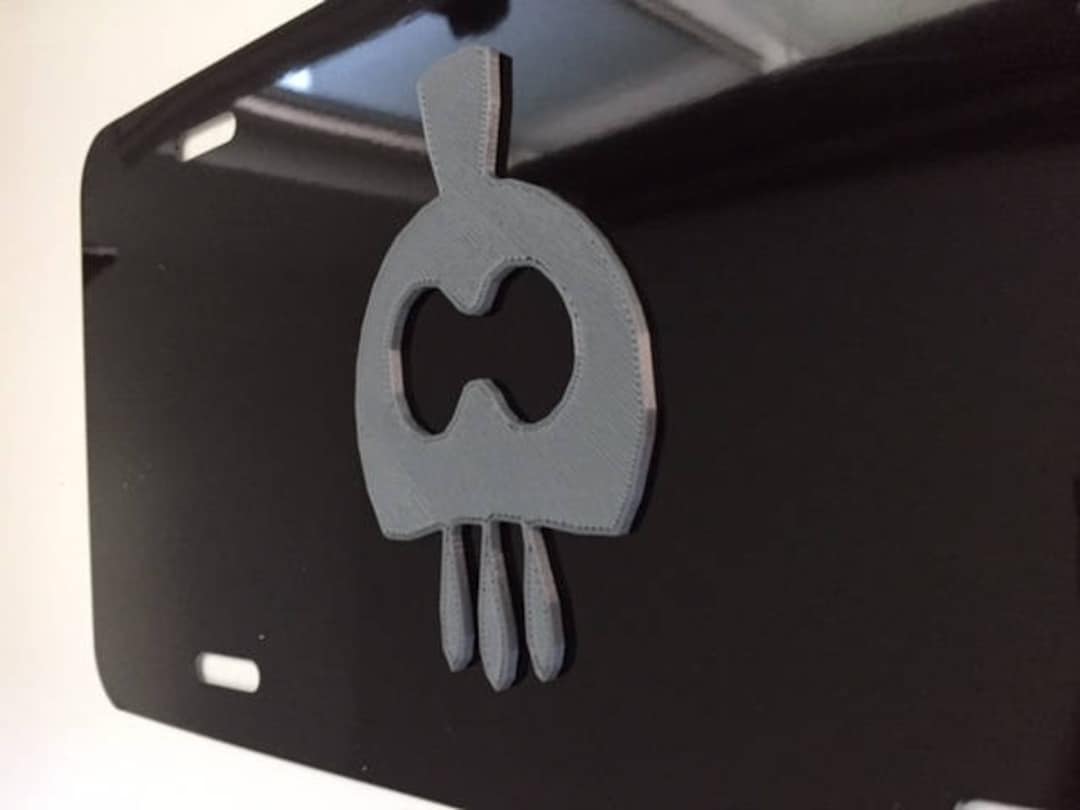 Ikura Ikaika Tiki Helmet Warrior in 3D - License Plate INSERT Black ...