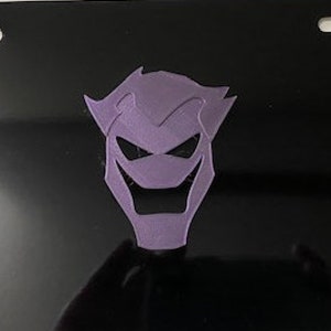 Joker Laughing Unique License Plate INSERT Black With Purple Automotive ...
