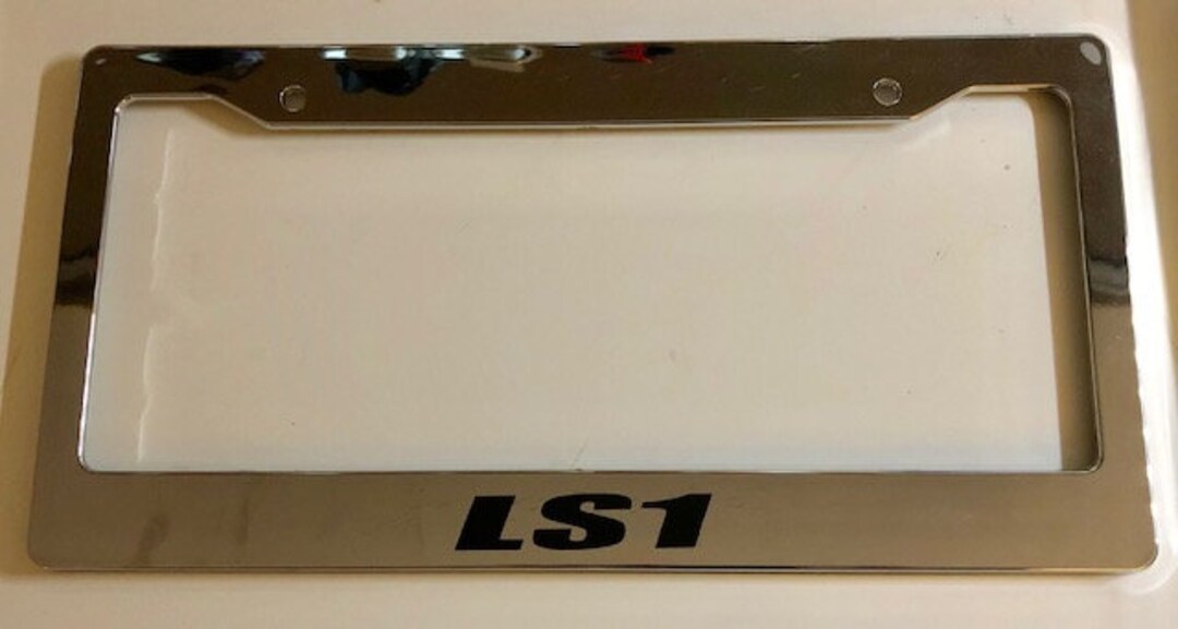 Engine Code " LS1 " Racing - Chrome Automotive License Plate Frame - - Etsy