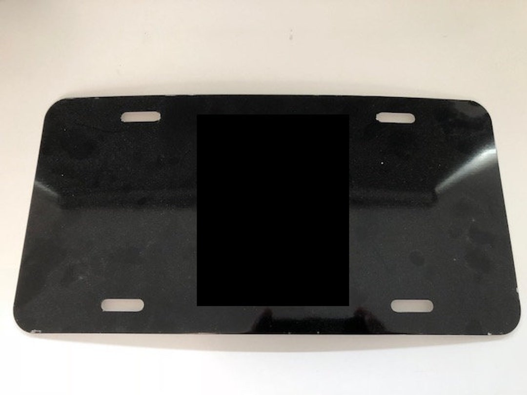 Custom License Plate INSERT Black Automotive License Plate Frame - - Etsy