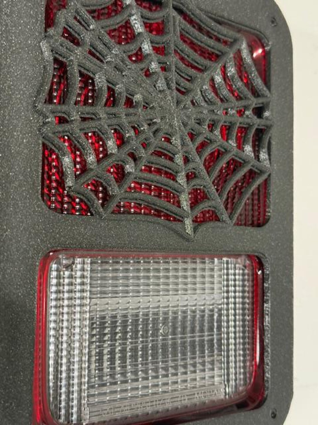 Wide Cast Spider Web in 3D - Black for Jeep Wrangler JK/JKU Rear Tail ...