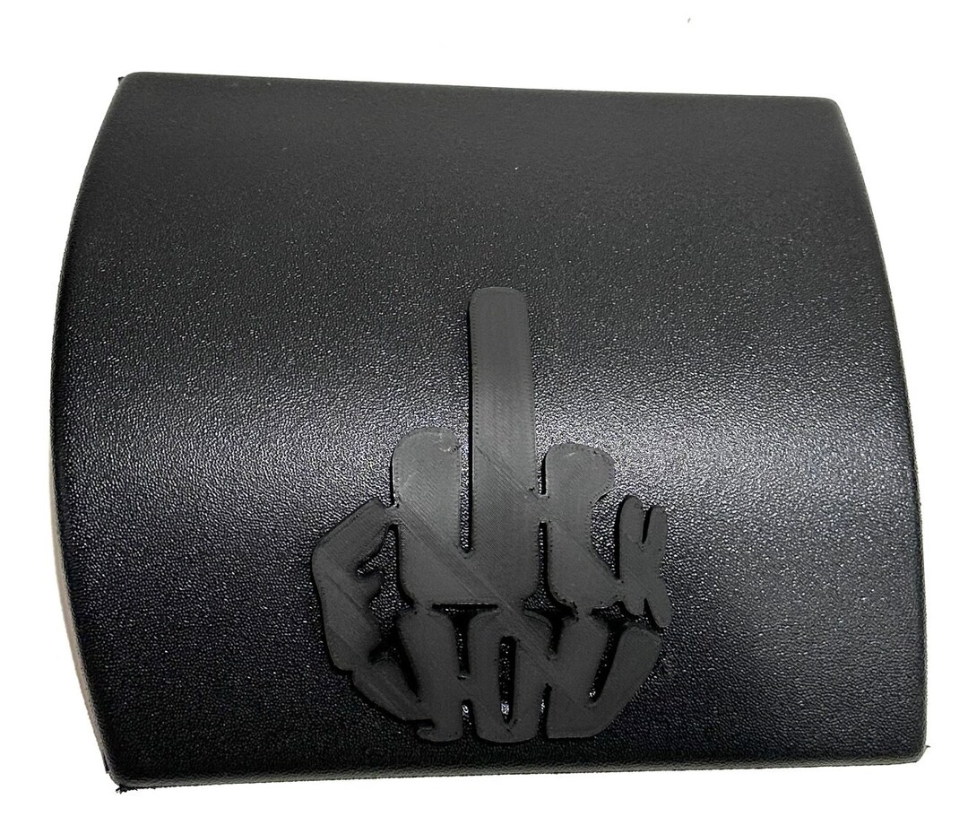 Middle Finger FU in 3D for Jeep Wrangler JK 2007-2017 Black With Black ...