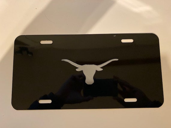 Howdy Longhorns in 3D License Plate INSERT | Etsy