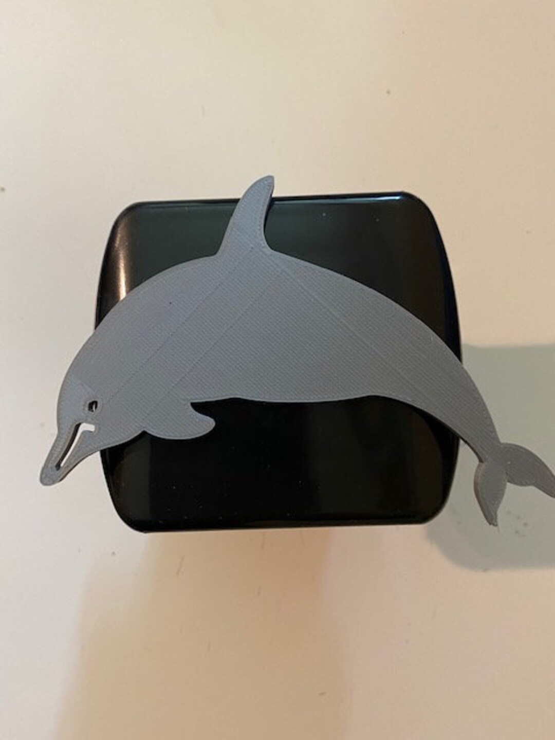 Dolphin 3d - Black With Grey - 2 Inch Trailer Hitch Cover - Love Fish ...