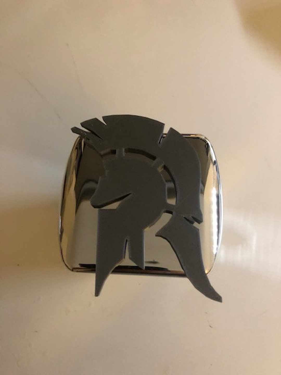 Trojan Side Spartan in 3d - Chrome With Grey - 2 Inch Trailer Hitch ...