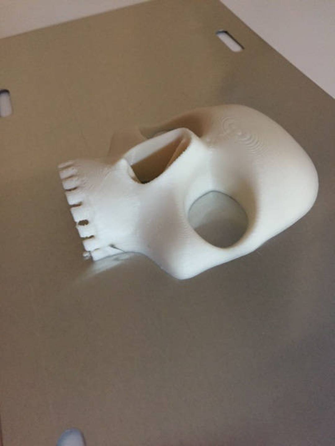 Skull Embedded in 3D Version - Unique - License Plate INSERT Grey With ...